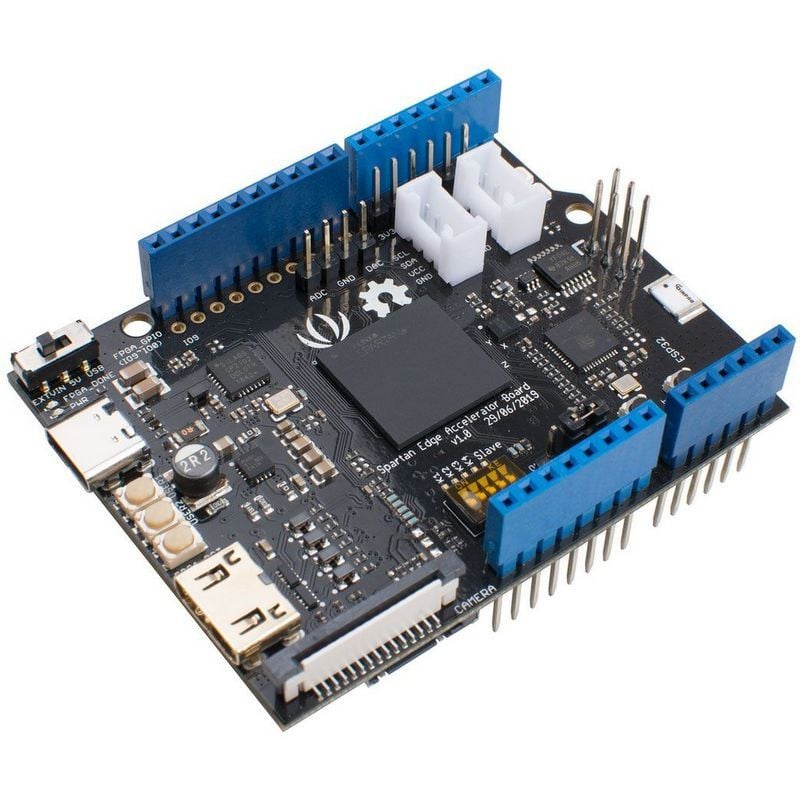 Spartan Edge Accelerator Board Arduino Fpga Shield With Esp32